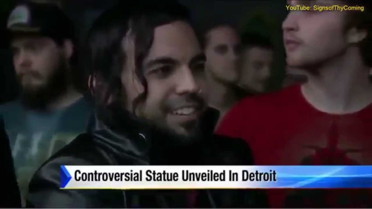 Satanic Baphomet Statue unveiled in Detroit after rejection at Oklahoma ...