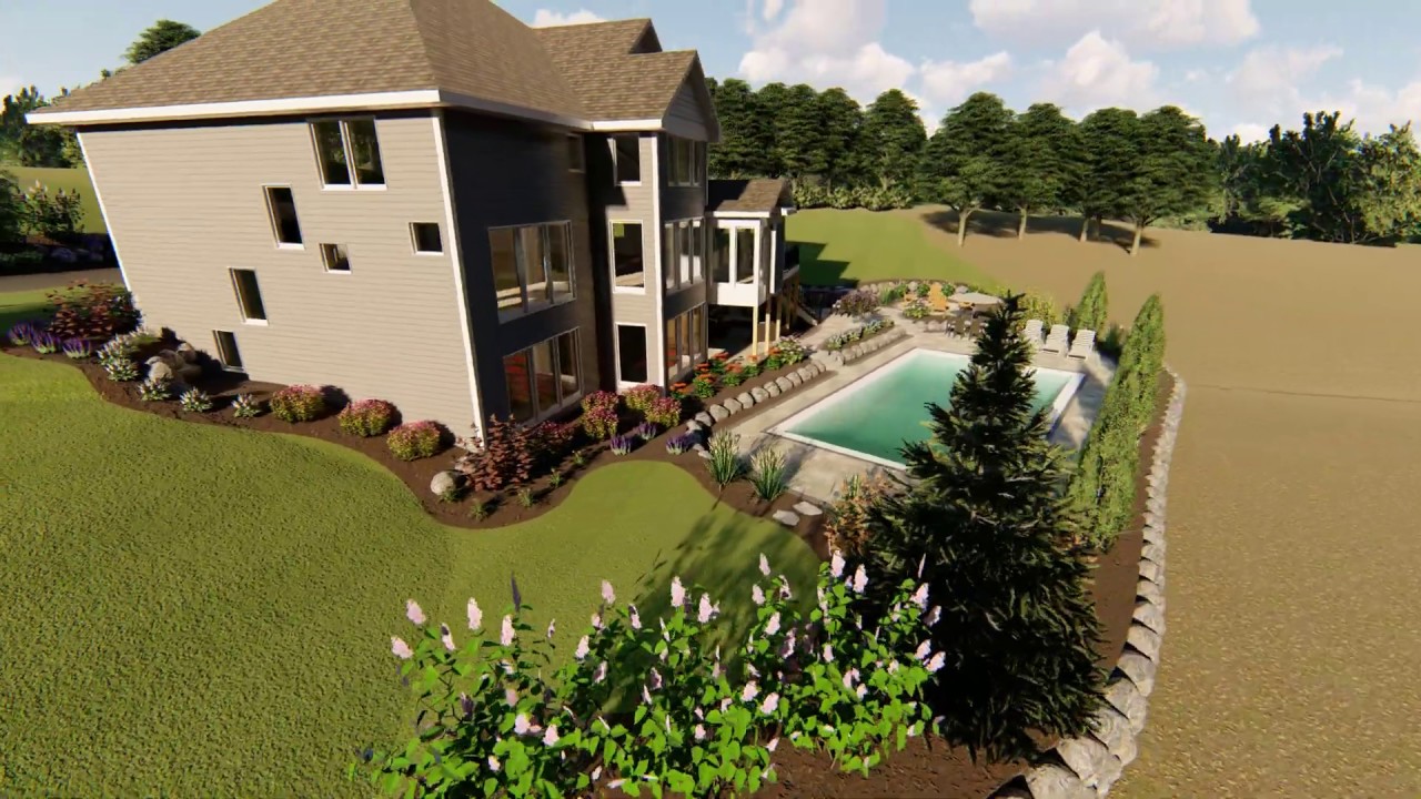 Orono Pool Landscape - YouTube