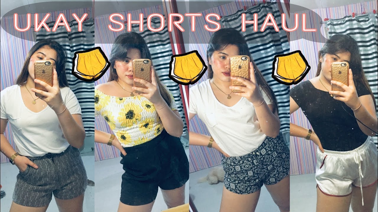 ONLINE UKAY UKAY SHORTS + TRY ON HAUL | Jhulie Fernandez - YouTube