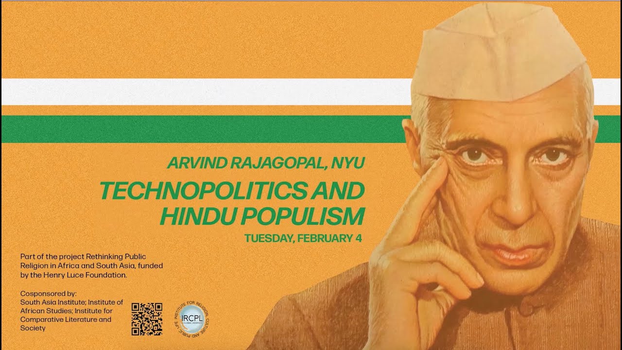 Technopolitics and Hindu Populism – With Arvind Rajagopal - YouTube