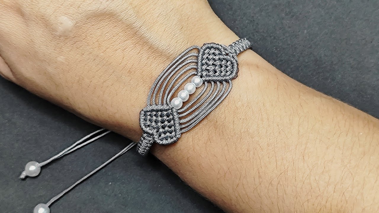 Pulseira Macrame Double Heart passo a passo/Macrame Bracelet Tutorial ️ ️☺️ - YouTube