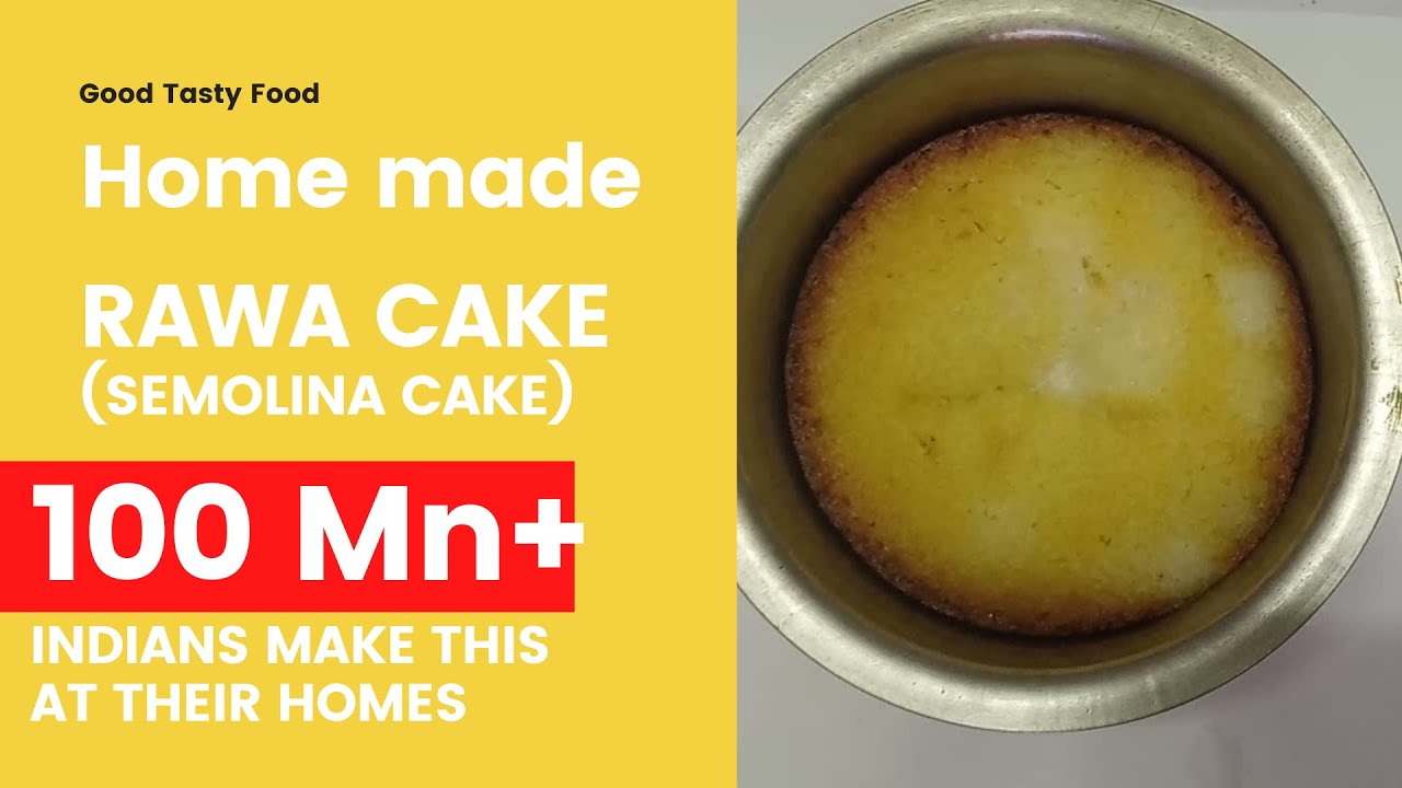 Home made Simple Rawa Cake without Oven | Semolina Cake - YouTube