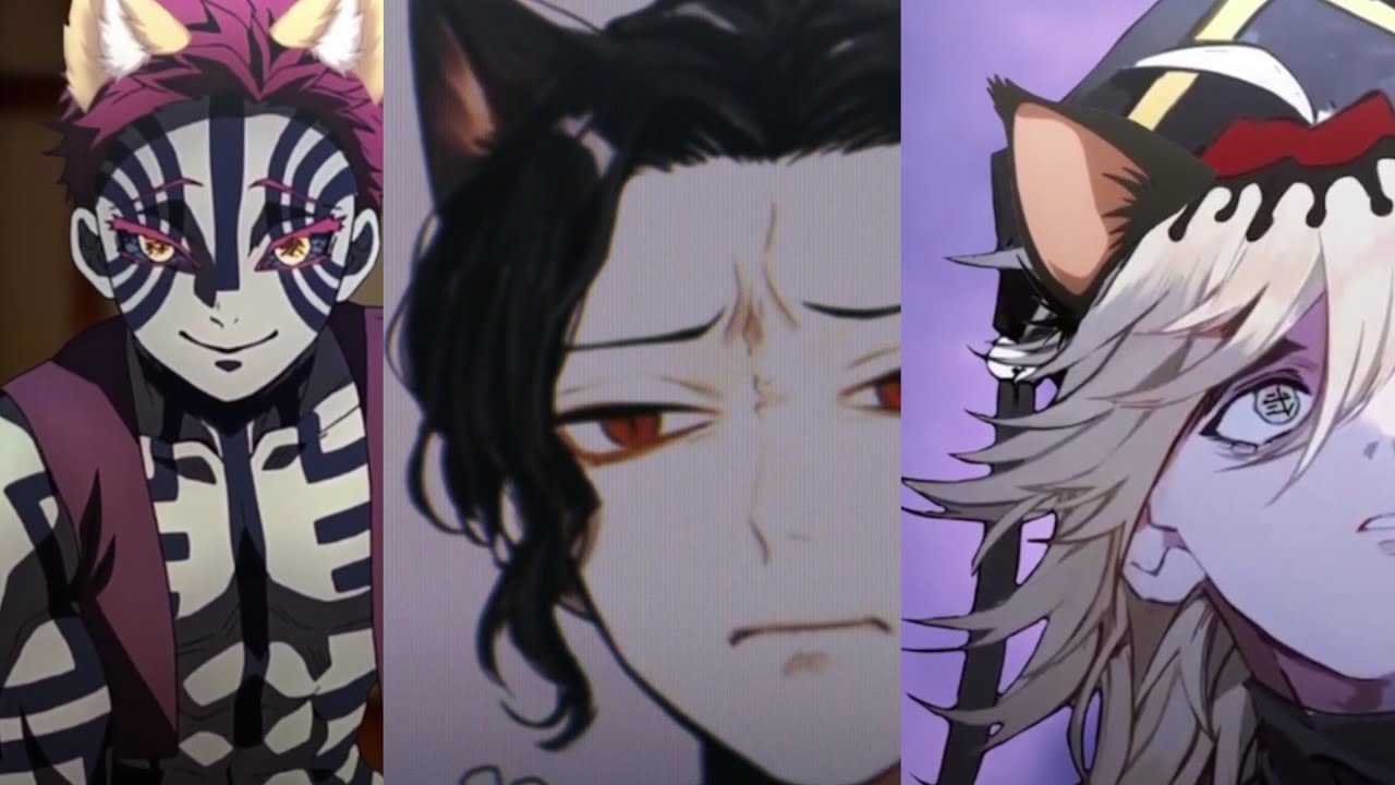 【ASMR】 Neko Demons want to be pet and rubbed 「Neko Akaza, Muzan ...