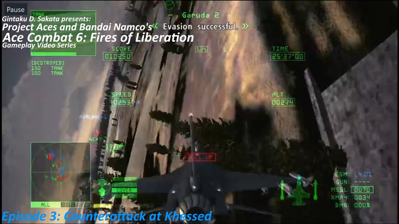 Ace Combat 6 Episode 3: CounterAttack! Emmeria moves at Khessed - YouTube