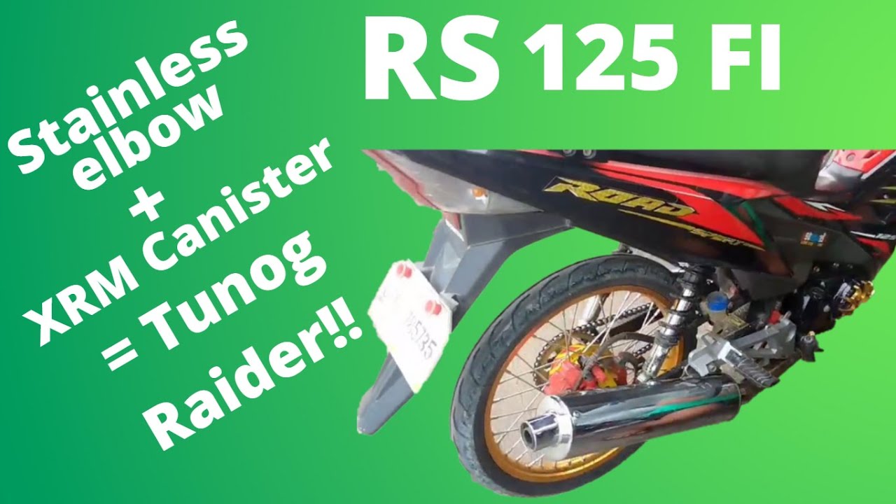 RS125 FI-Stainless Elbow and XRM canister installation - YouTube