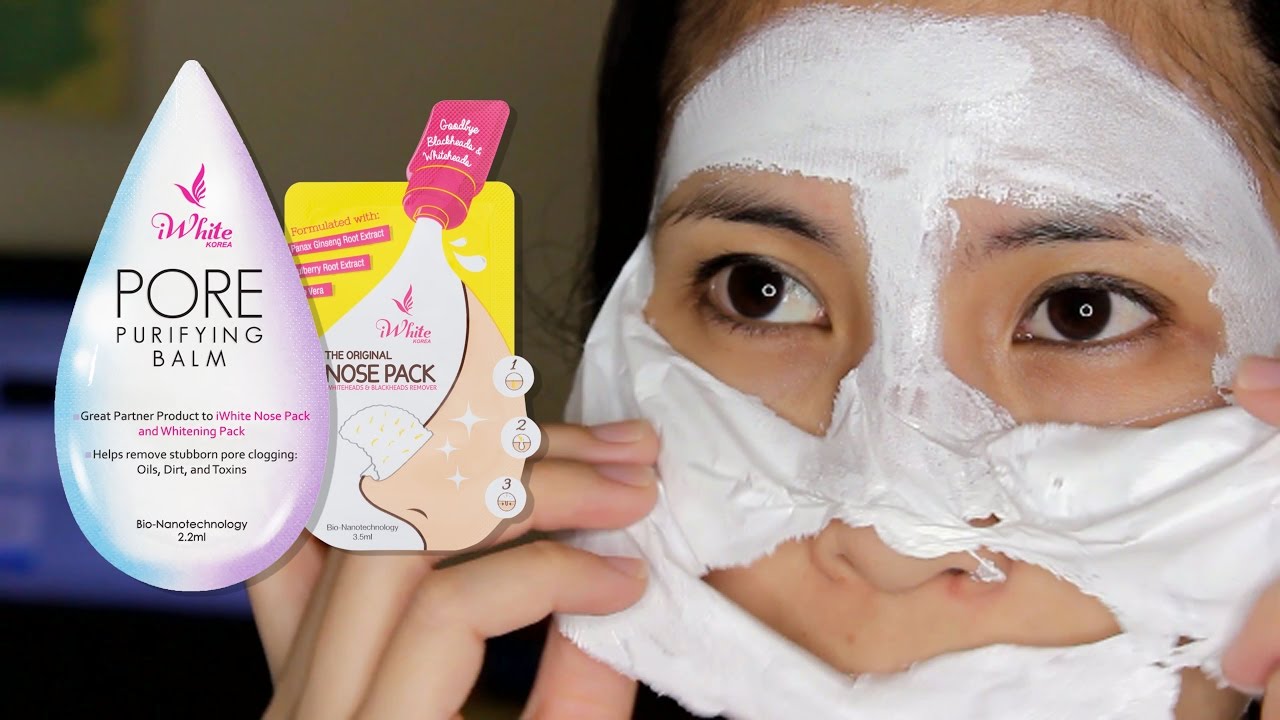 TRYING OUT PORE PURIFYING BALM FROM IWHITE KOREA | Maria Krista - YouTube