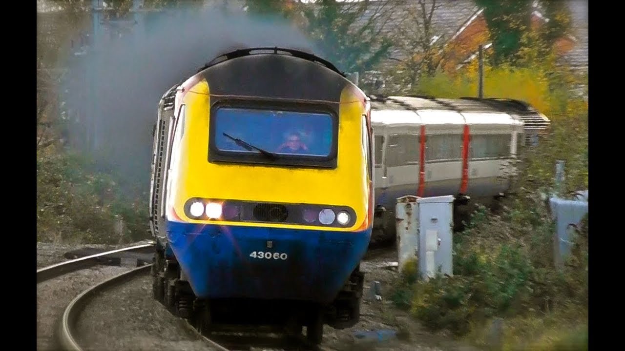EMT HST 43060 + 43066 Passes Bedford For Nottingham - YouTube