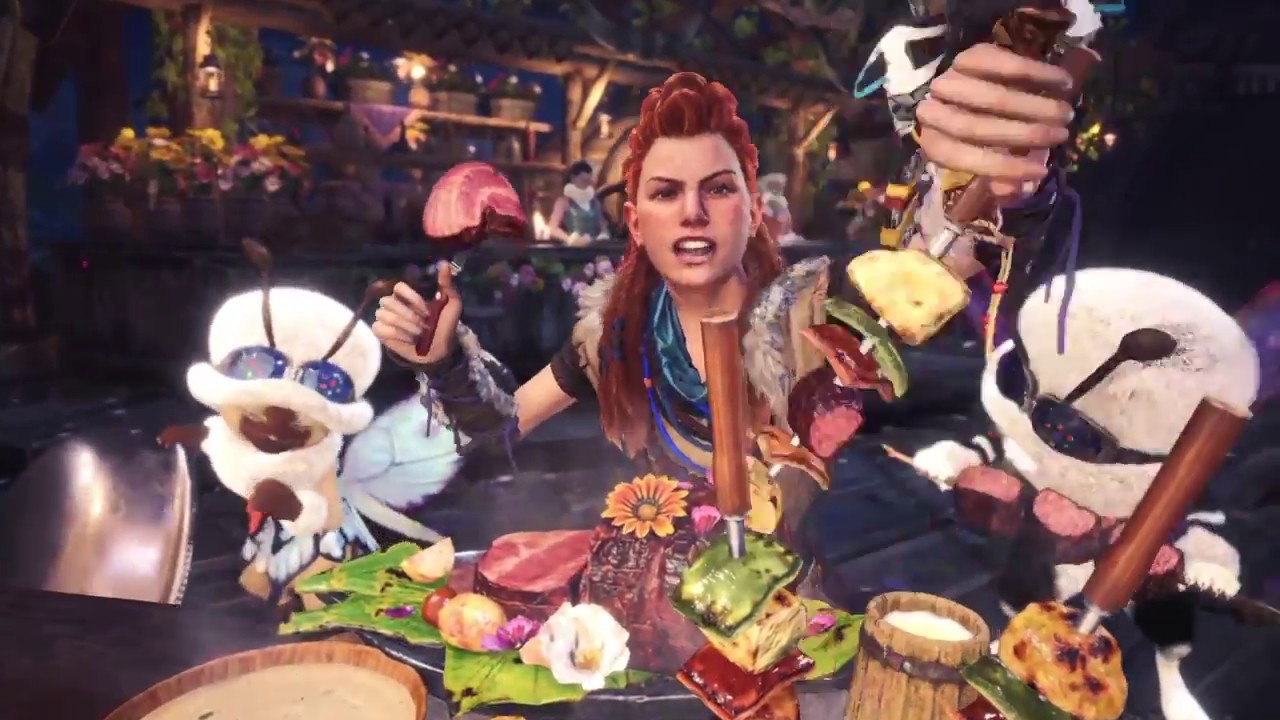 [Monster Hunter: World] Canteen: Spring Blossom Platter Ver. Aloy - YouTube