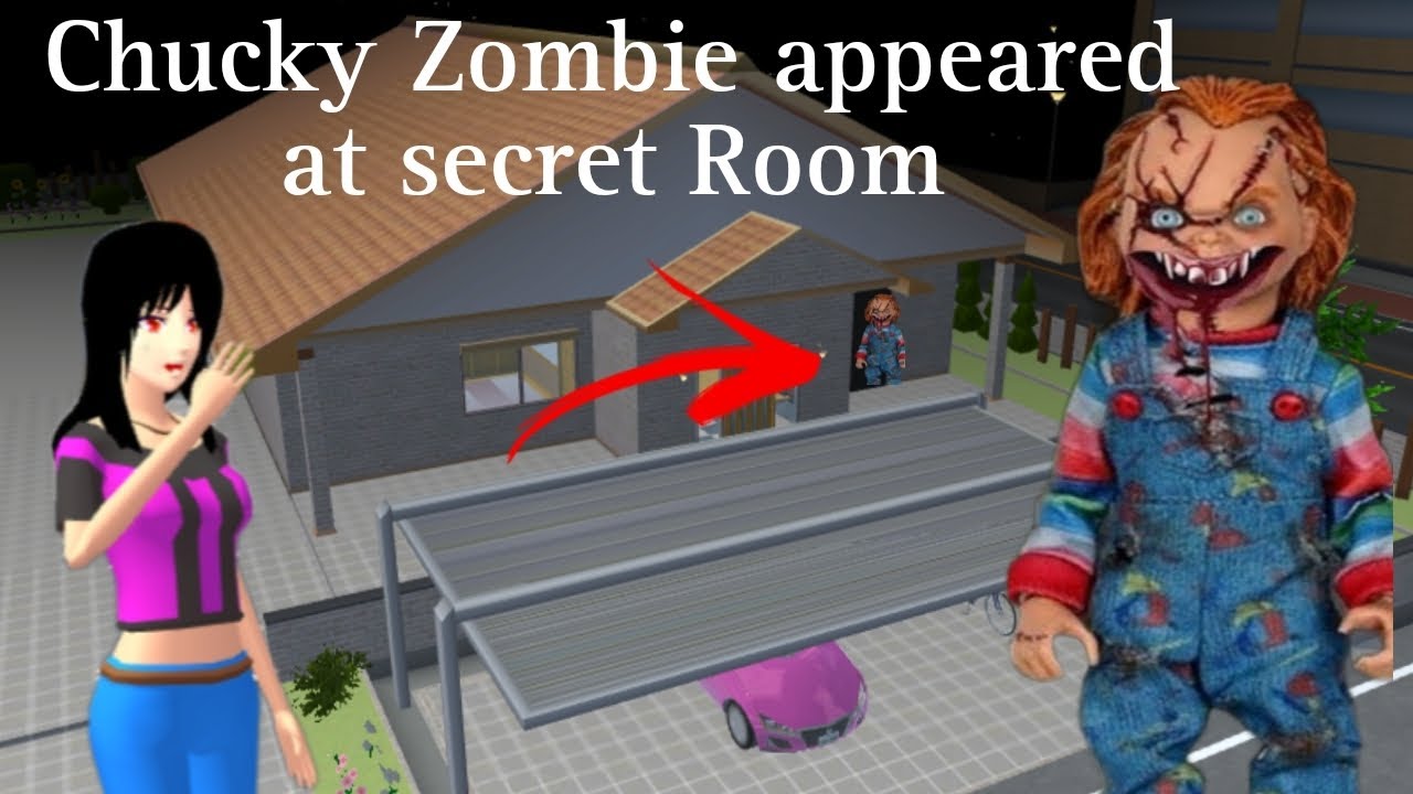 Chucky Zombie appeared at secret room | SAKURA school samulator - YouTube