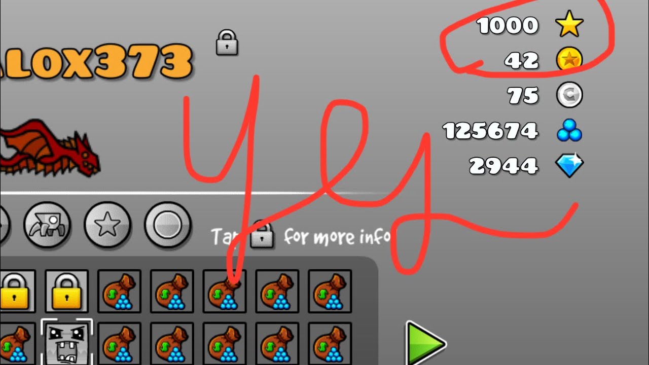 1000 stars in Geometry Dash!! - YouTube