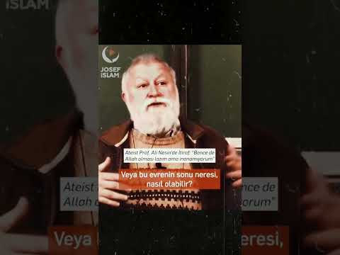 Aziz Nesinin oğlu ateist professor Ali Nesin:”Allahın olması lazımdır, amma mən inanmıram”.