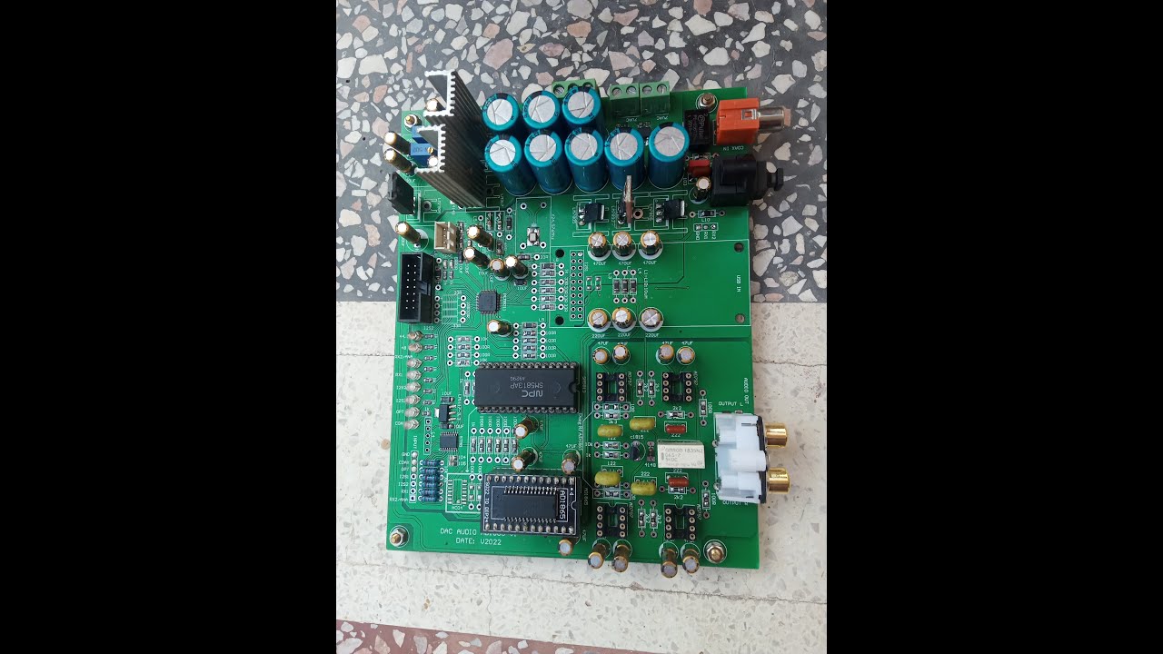 DAC audio AD1865 R2R V1 DATE 2022 - YouTube