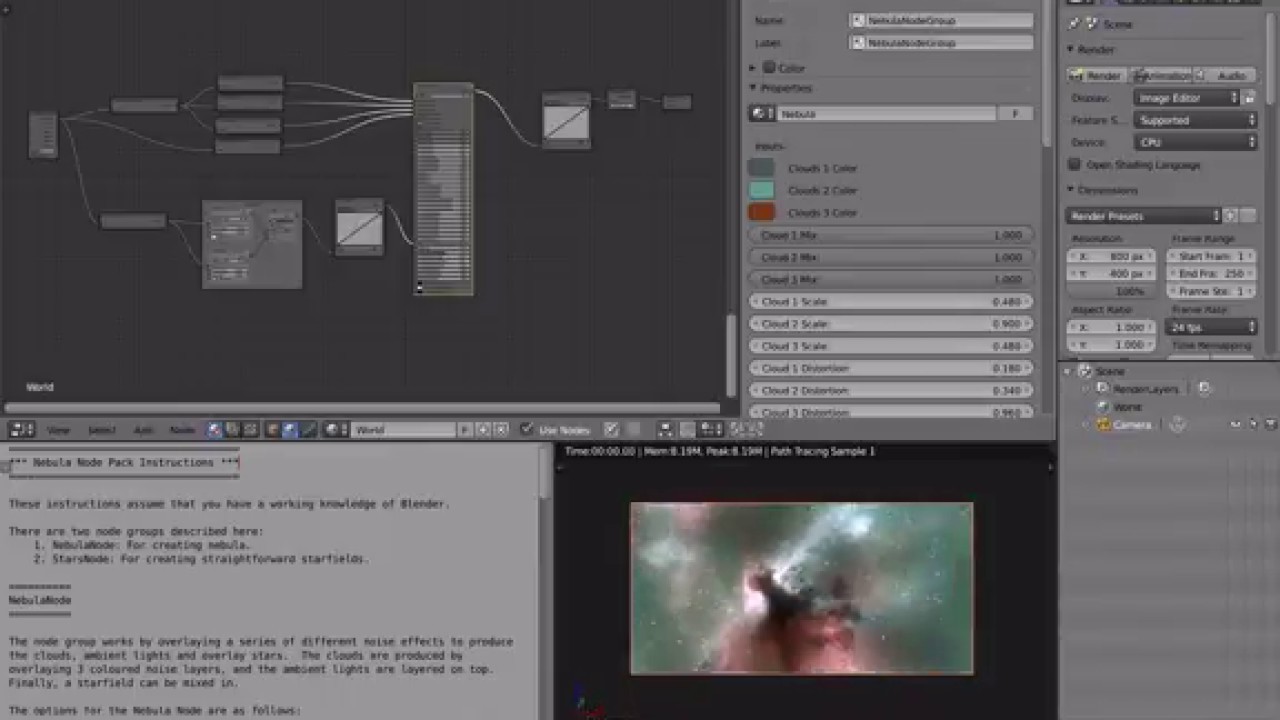 Nebula Generator Demonstration - YouTube