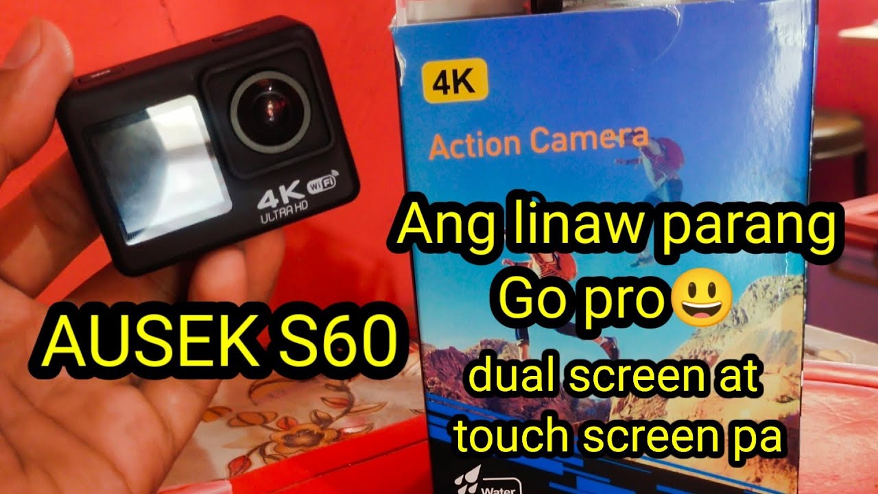 4k Action Camera AUSEK S60 ang linaw - YouTube