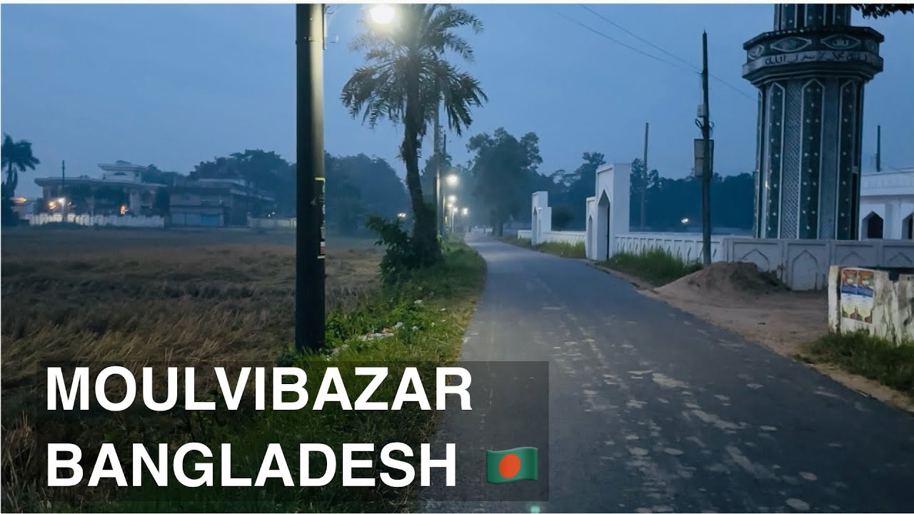 Bangladesh 🇧🇩 - STUNNING FOGGY MORNING TOUR - Village of Moulvibazar District in Syhlet BD - 4K ...