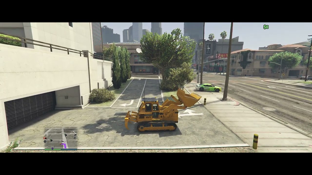 Grand Theft Auto V . i found a bulldozer on the streets in gta 5 online ...