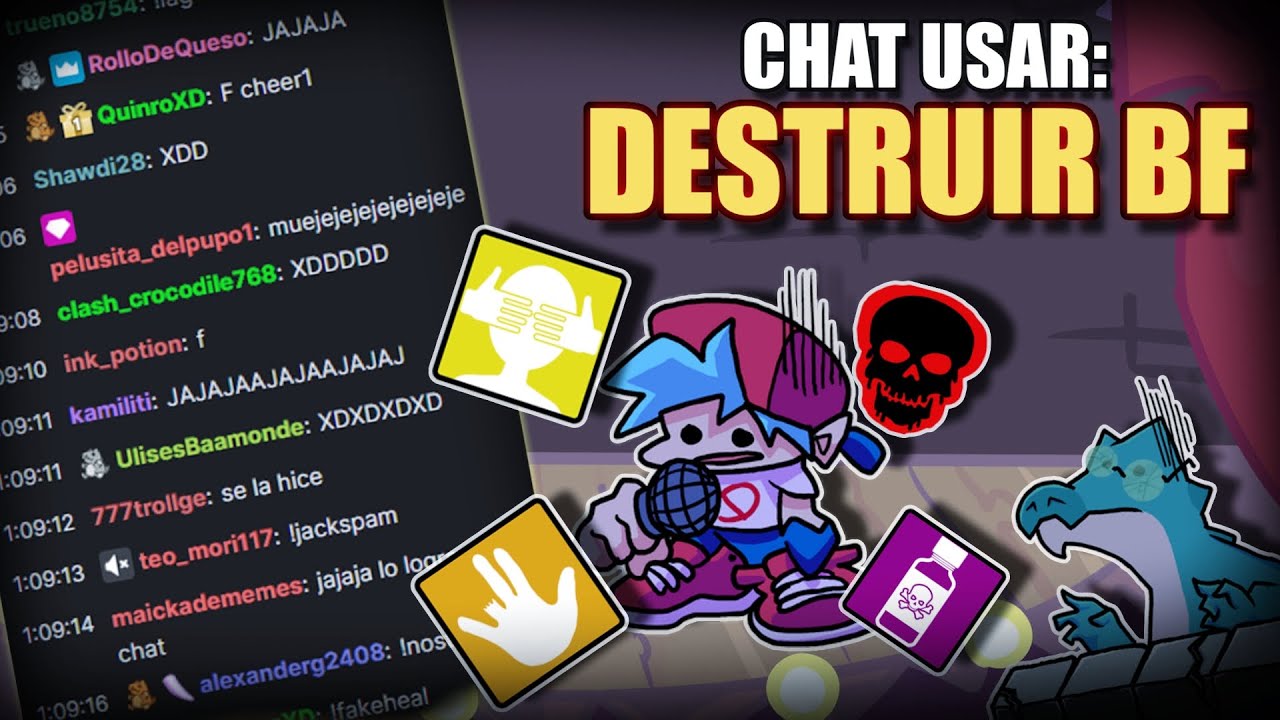 Chat CONTROLA Friday Night Funkin' de un cocodrilo! | Streamer VS Chat ...