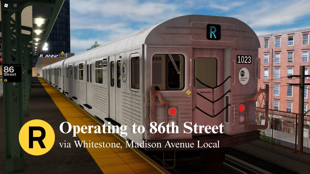 PTA Subway: PLT-1R R Train to 86th Street (Roblox) - YouTube
