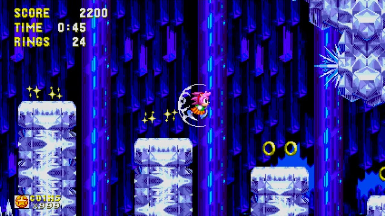 Sonic 3 & Knuckles "Origins": Ice Cap Zone Act 1 (Amy) [1080 HD] - YouTube