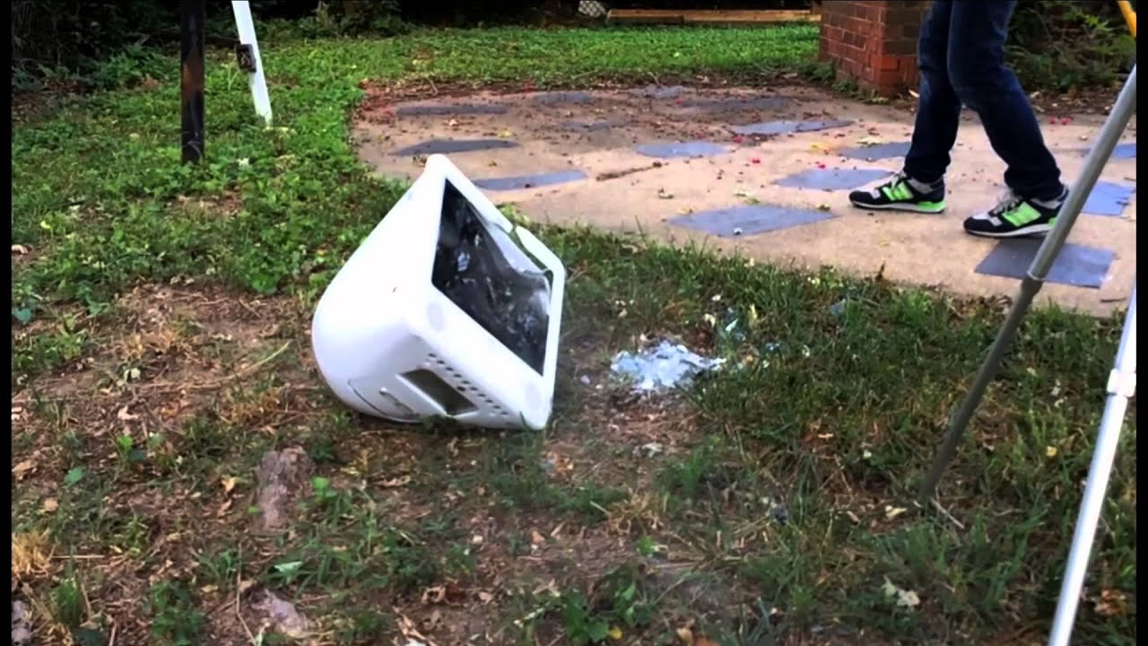 Computer Destruction - Sledgehammer Meets Apple eMac - YouTube