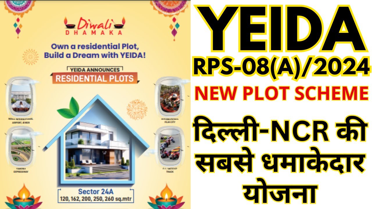YEIDA New Residential Plots Scheme 2024 RPS-08(A)/2024 | Yamuna ...
