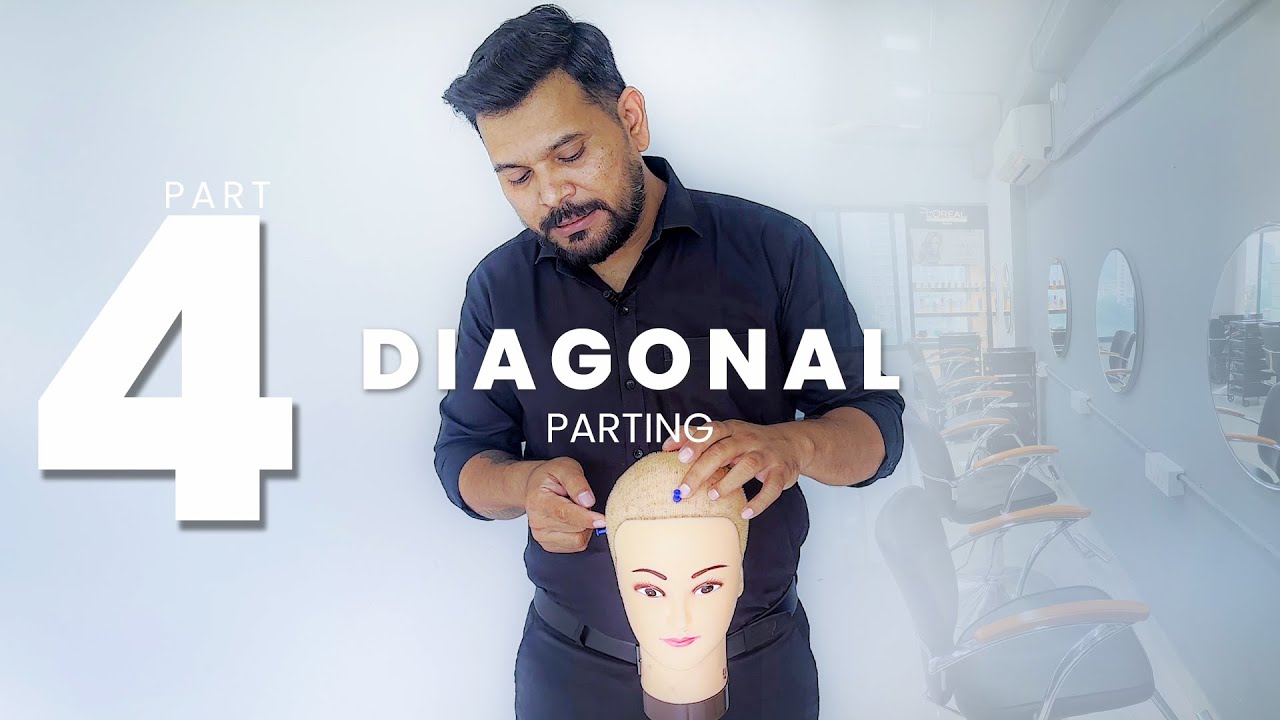 Diagonal Parting | Parting and Sectioning Hair | Part 4 - YouTube