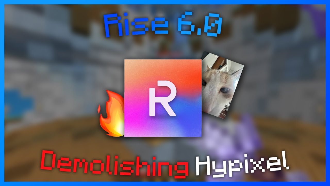 Rise 6.0 DEMOLISHES Hypixel | Fast Scaffold & NoSlow | Rise Client ...