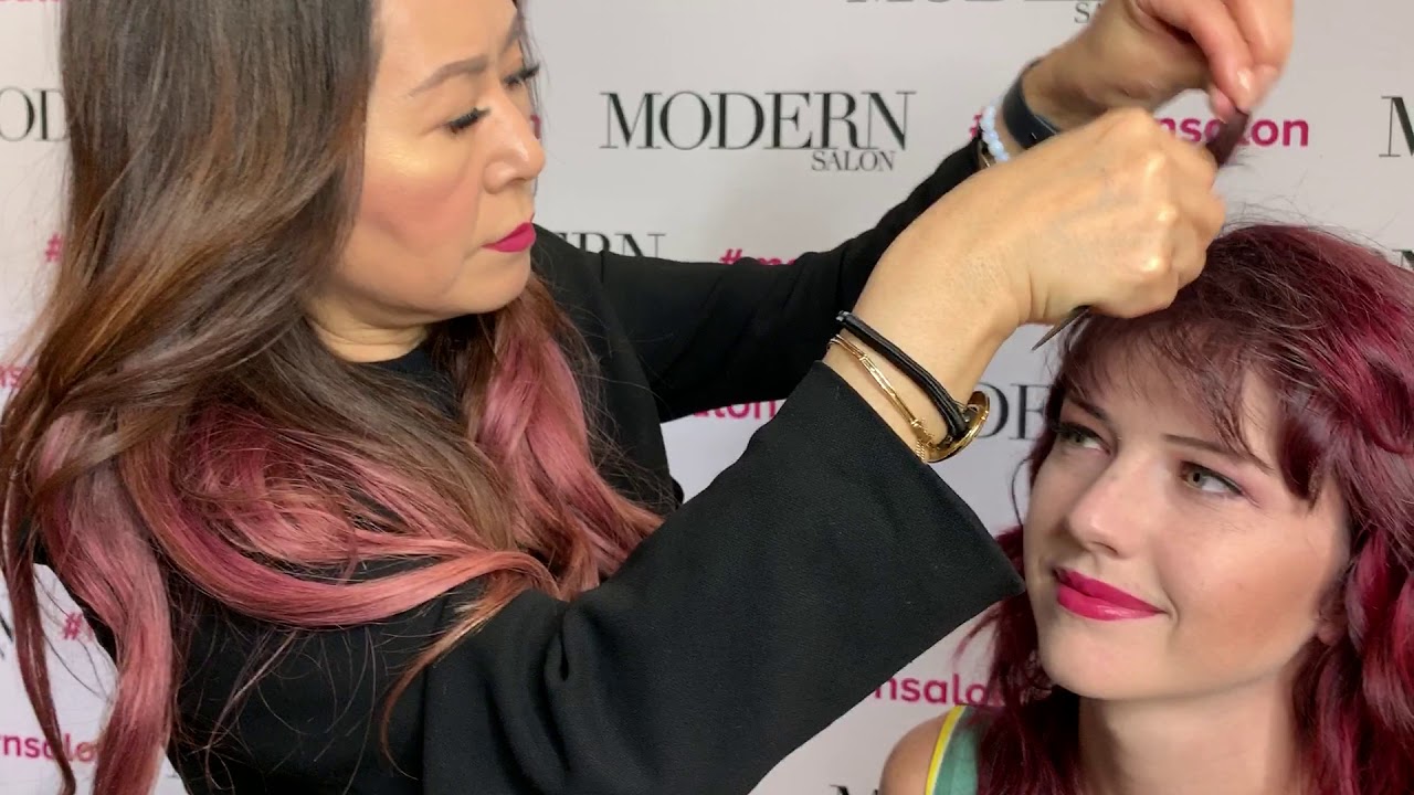 Hair Tutorial: How-to Style the Fringe For A Fresh Look - YouTube