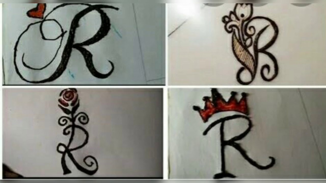 Alphabet Mehendi Design - YouTube