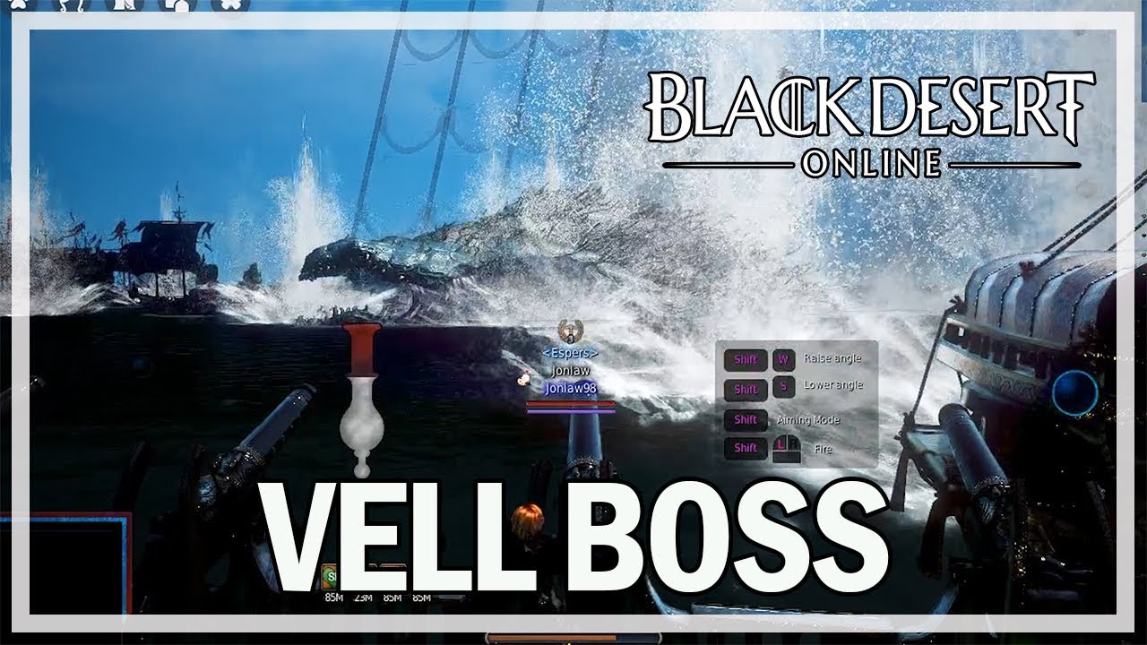 Black Desert Online - Weekly Vell Boss Gameplay - Dark Knight - YouTube