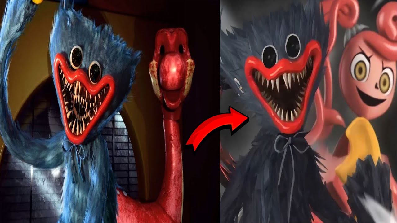 TG TF Poppy Playtime Chapter 3 Animation transforms into a 2D #tg #tf # ...