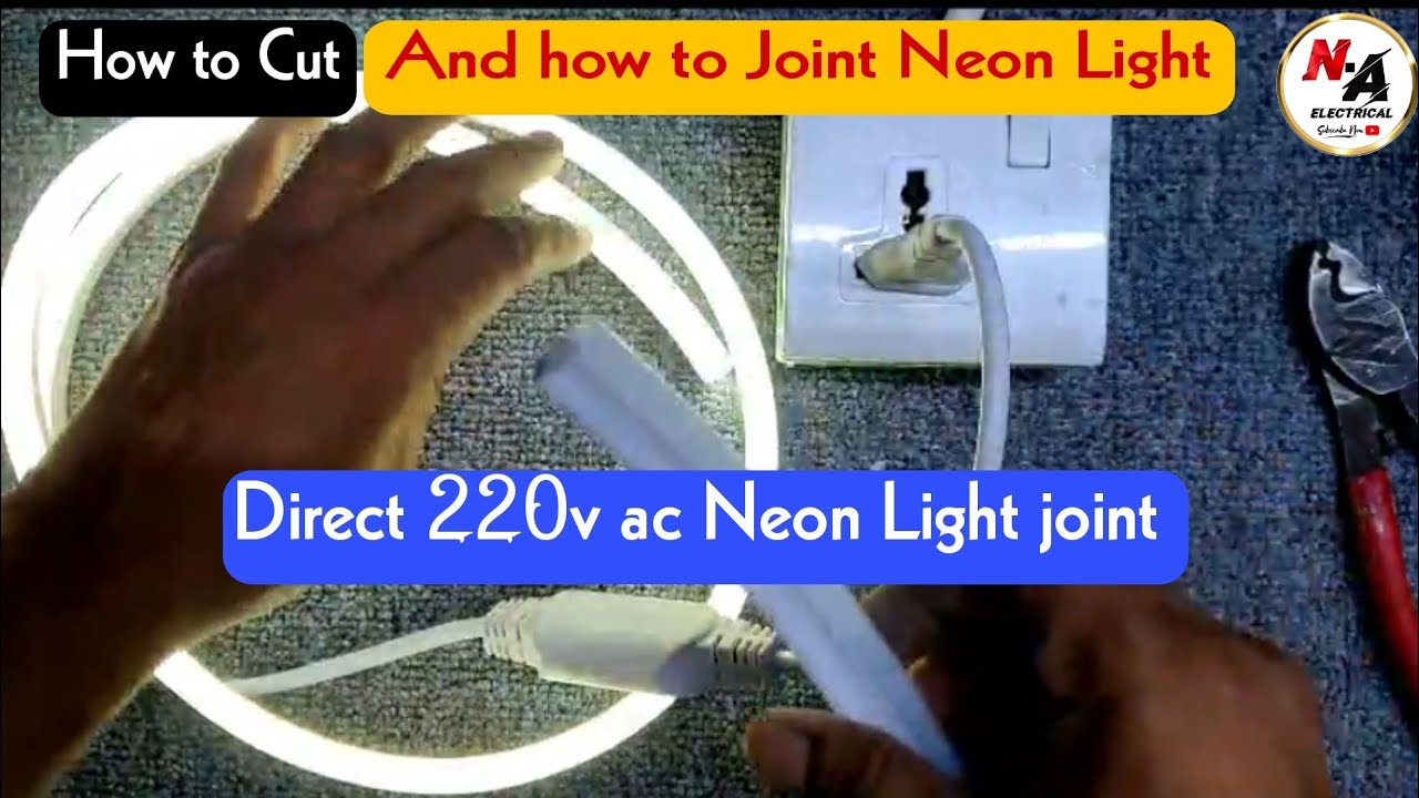 How to Joint Neon Light || #neon #neonlights - YouTube
