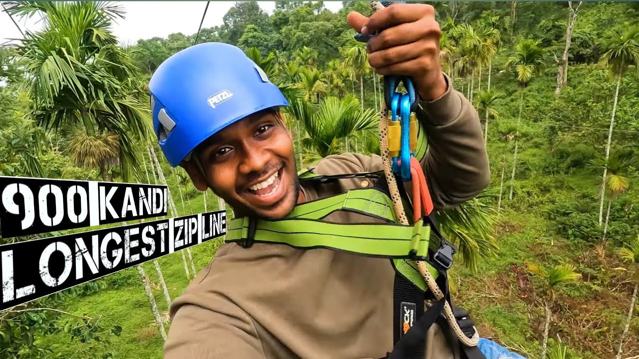 Longest zip line || 900 Kandi || off-road hill ride 🥵 || #tamil #kerala ...