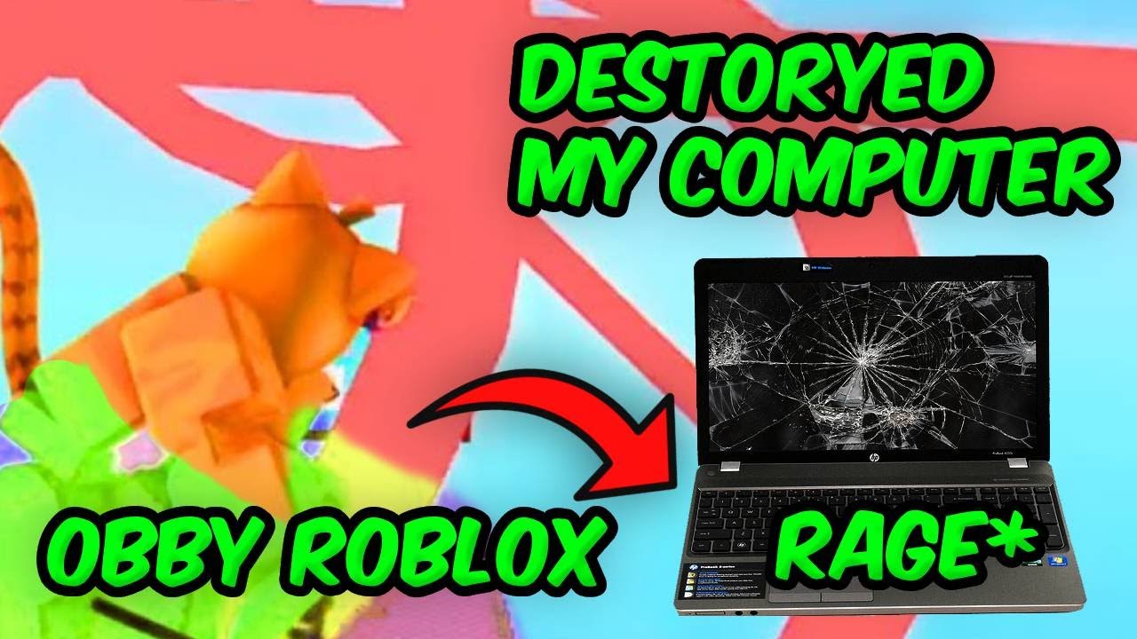 RAGING ON ROBLOX! BROKEN COMPUTER || OBBY BUT YOUR ON A BIKE - YouTube