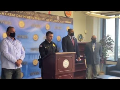 Chief James Sarkos discusses a false robbery report during a press ...