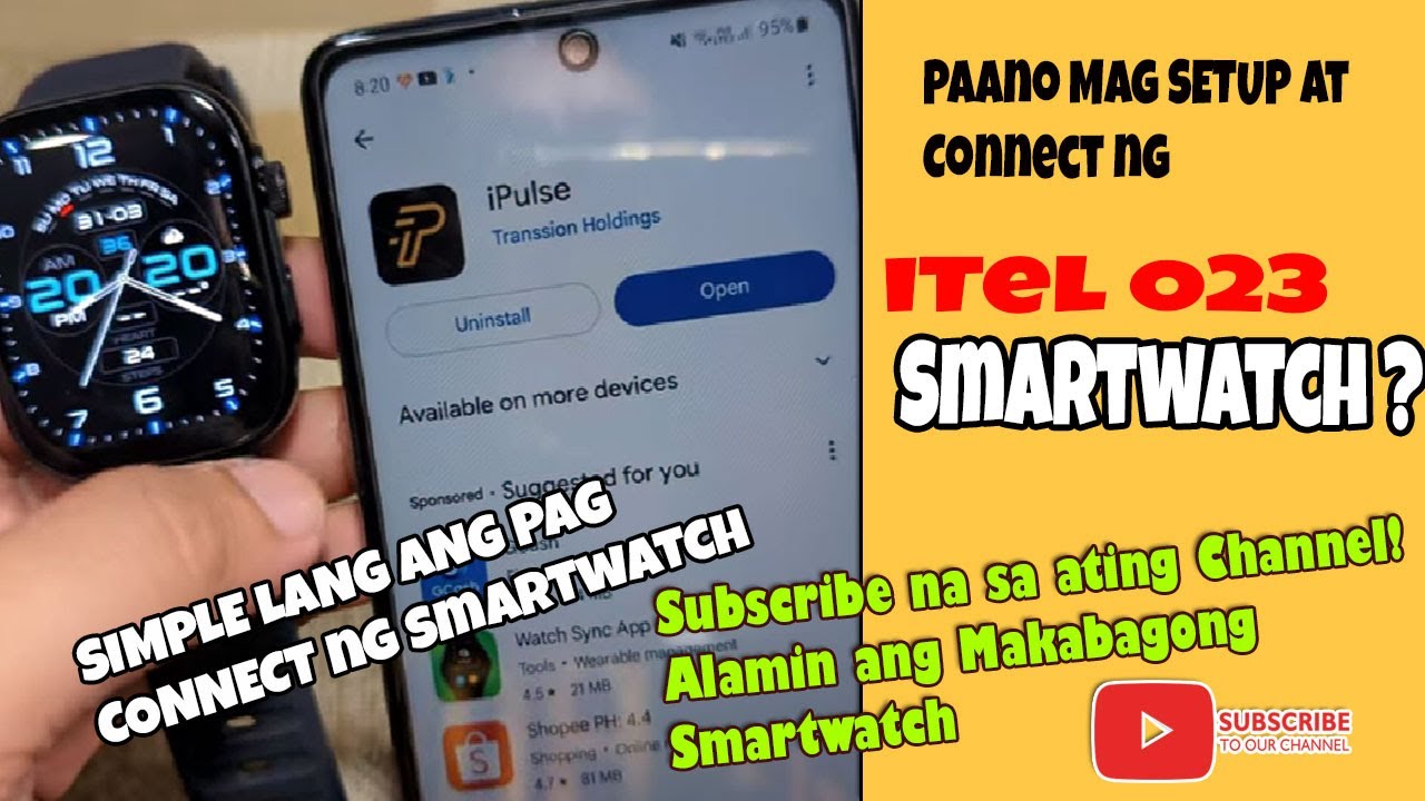 Tutorial kung Paano Mag Setup ng iTel O23 Smartwatch sa inyong Phone ...