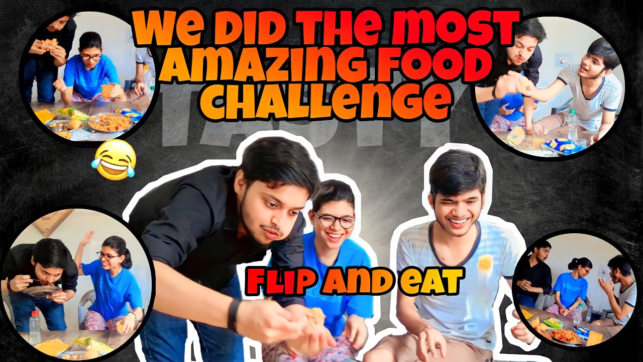 The MOST AMAZING Food Game 🥳 | Flip the bottle and eat the food ...