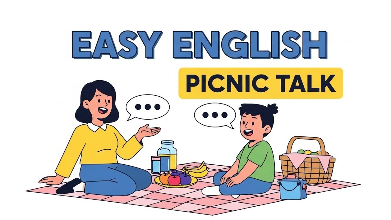 Fun & Easy English Listening Practice | Picnic Conversation for ...