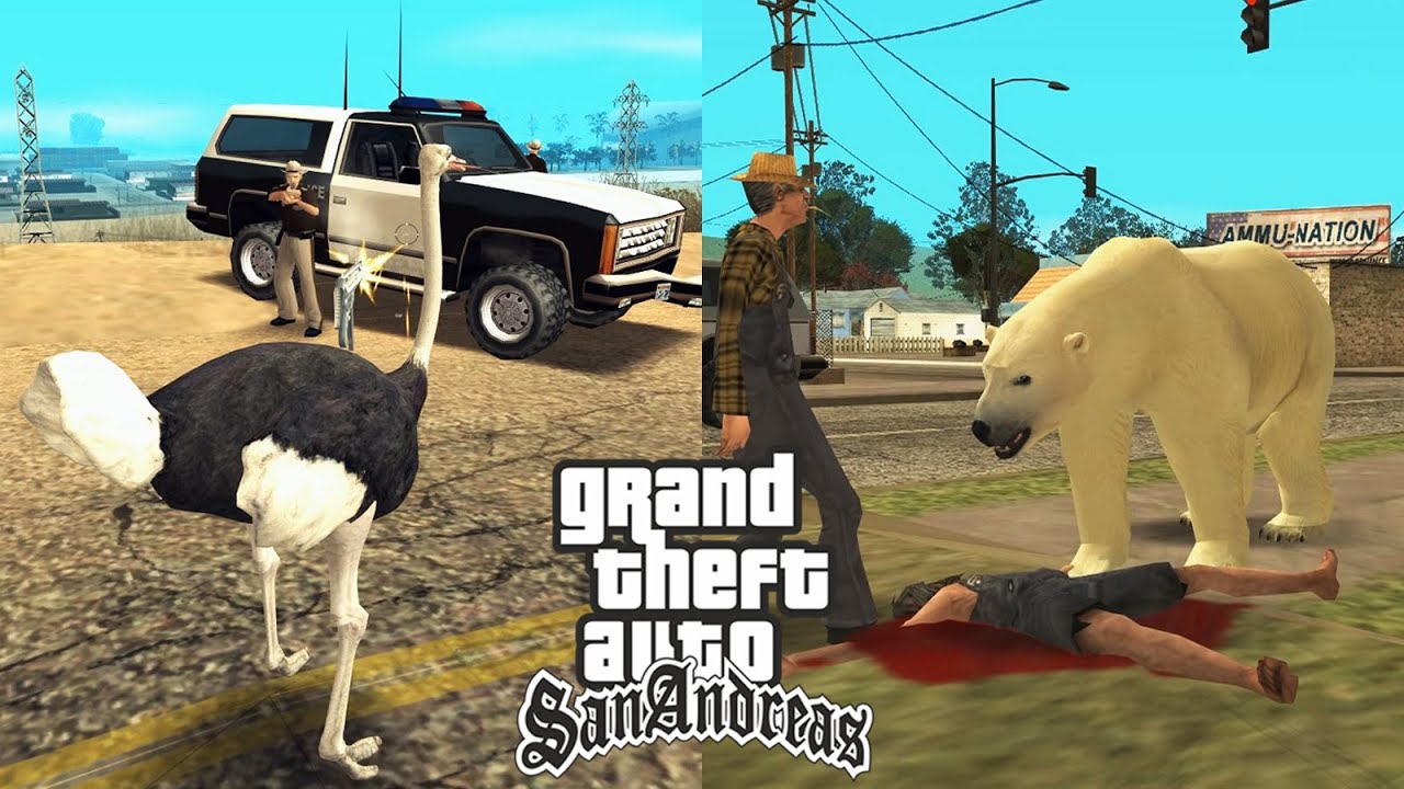 Playing as Animals in GTA San Andreas - GTA V Mod (All Peyote Plant ...
