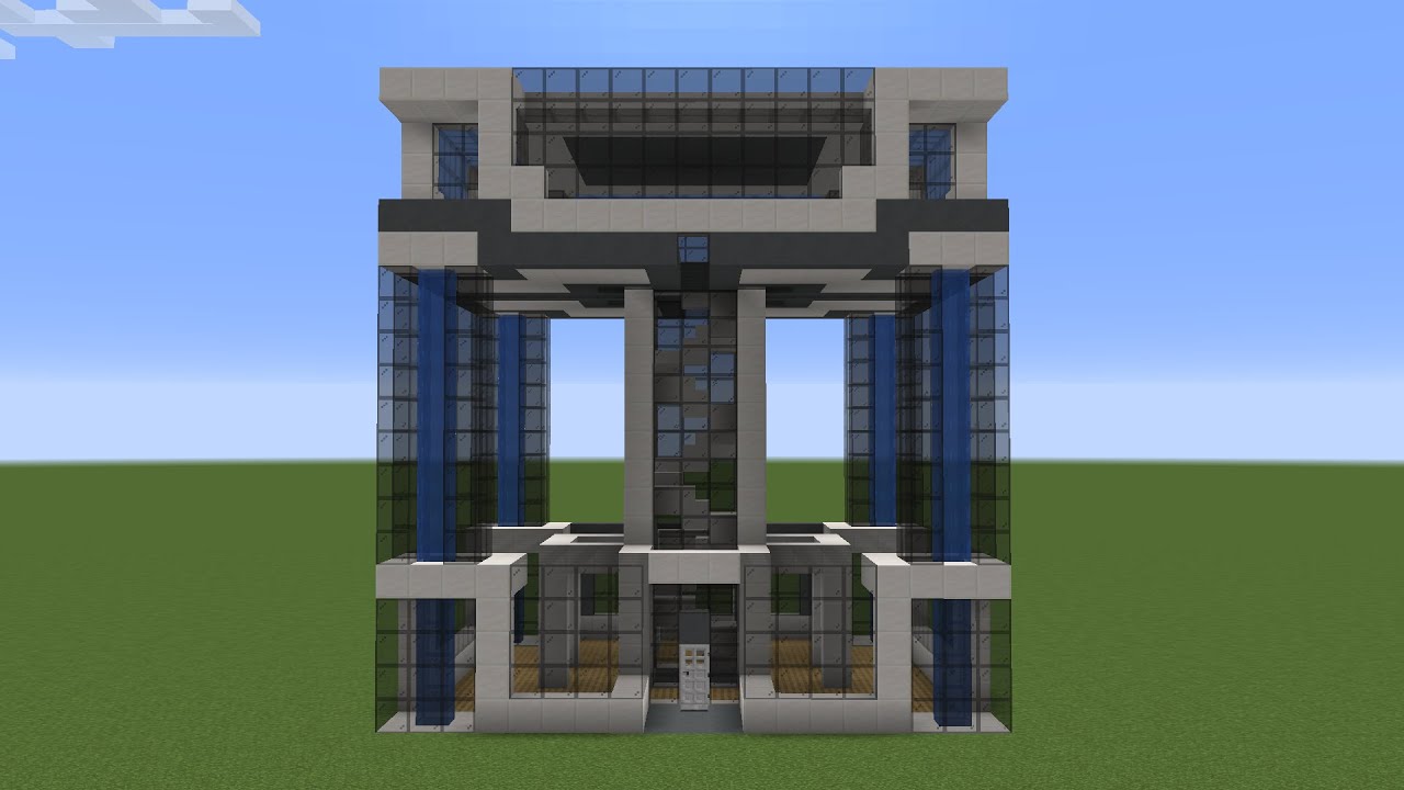Minecraft - How to build a modern tower 2 - YouTube