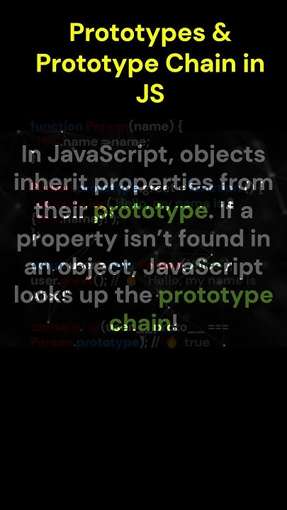 prototype and prototype chain in javascript #28/100 - YouTube