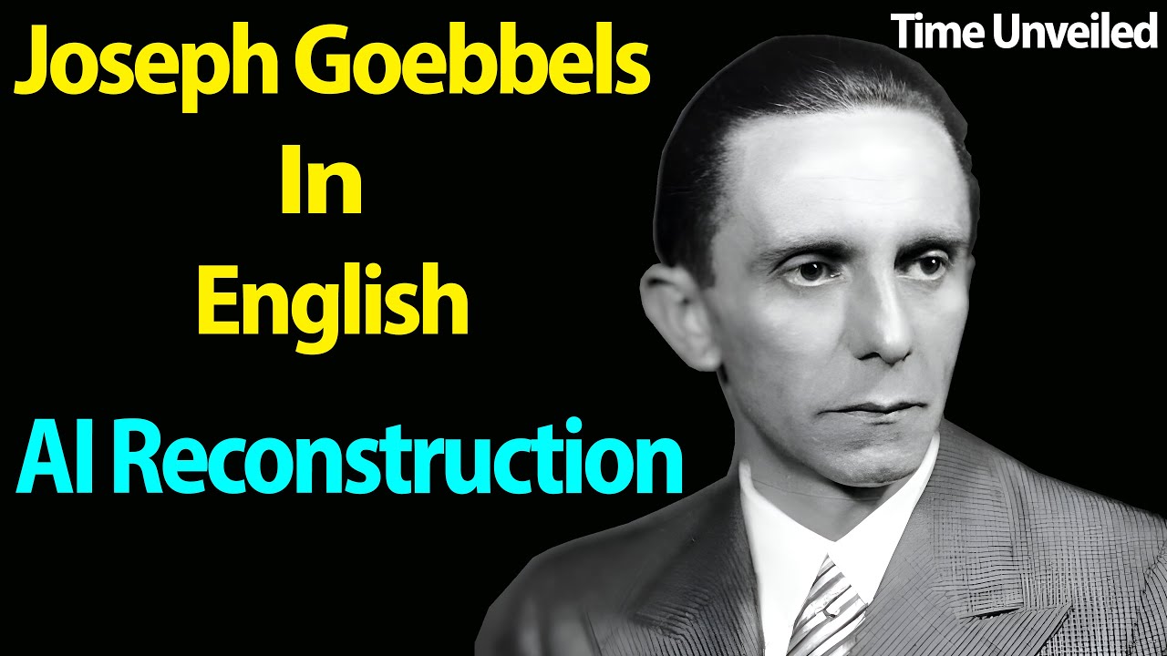 Joseph Goebbels in English AI Reconstruction - YouTube