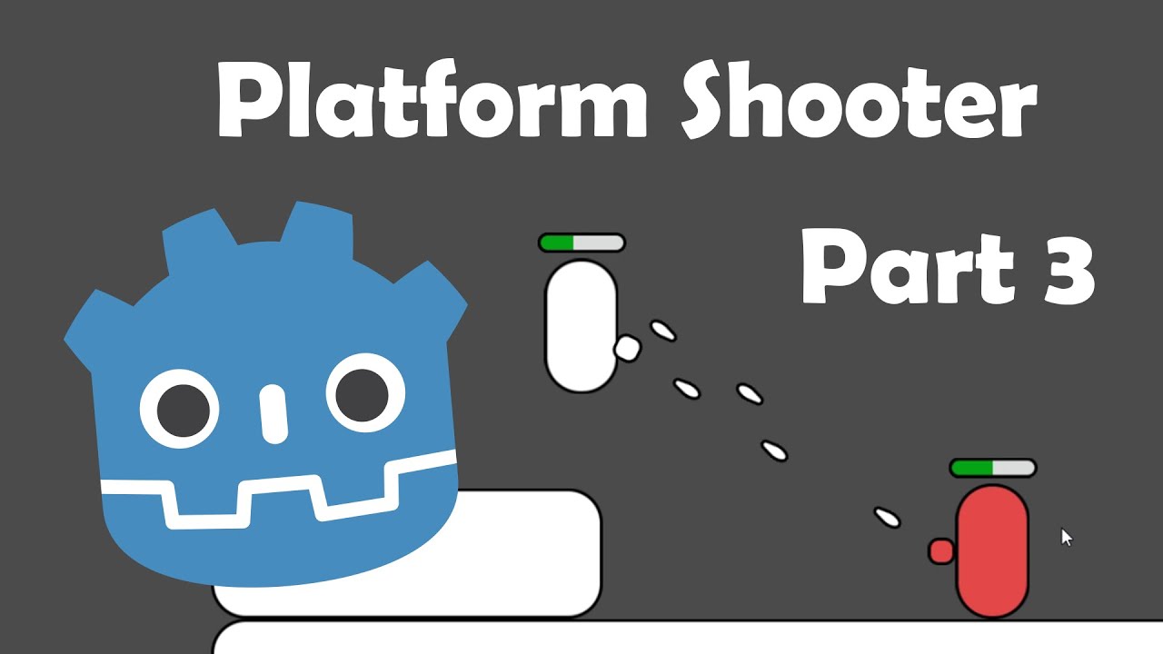 Creating A 2d Platform Shooter In Godot Part 3 Bullet Range Hitboxes And Health Youtube