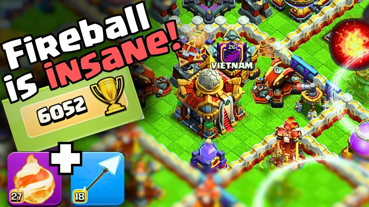 The FIREBALL ATTACK is DOMANATING at 6k Trophies in Legend's League | Best TH16 Attacks - YouTube