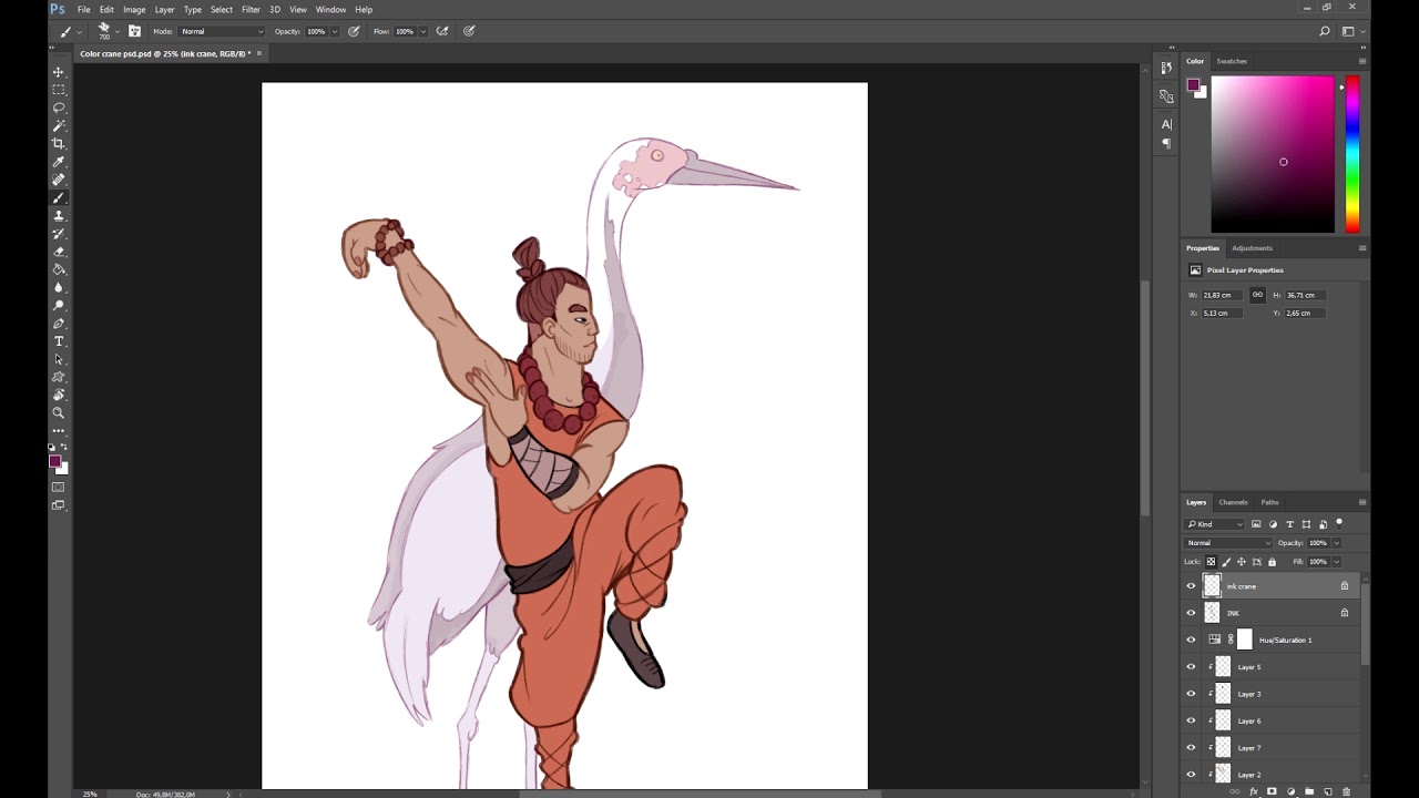 13/14 Color — Illustration: Design Kung Fu Poses_ENG - YouTube