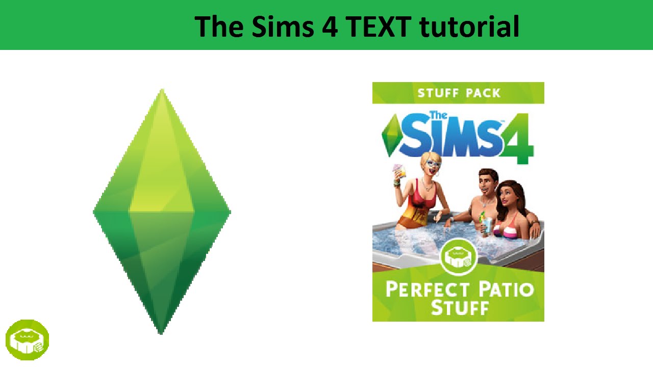 The Sims 4 Text Tutorial: Perfect Patio Stuff - YouTube