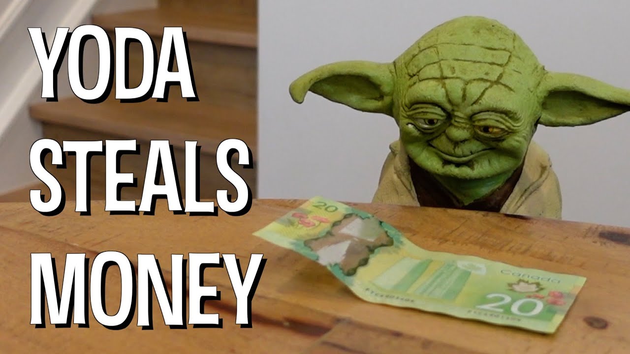 PUPPET YODA STEALS MONEY -The Puppet Yoda Show - YouTube