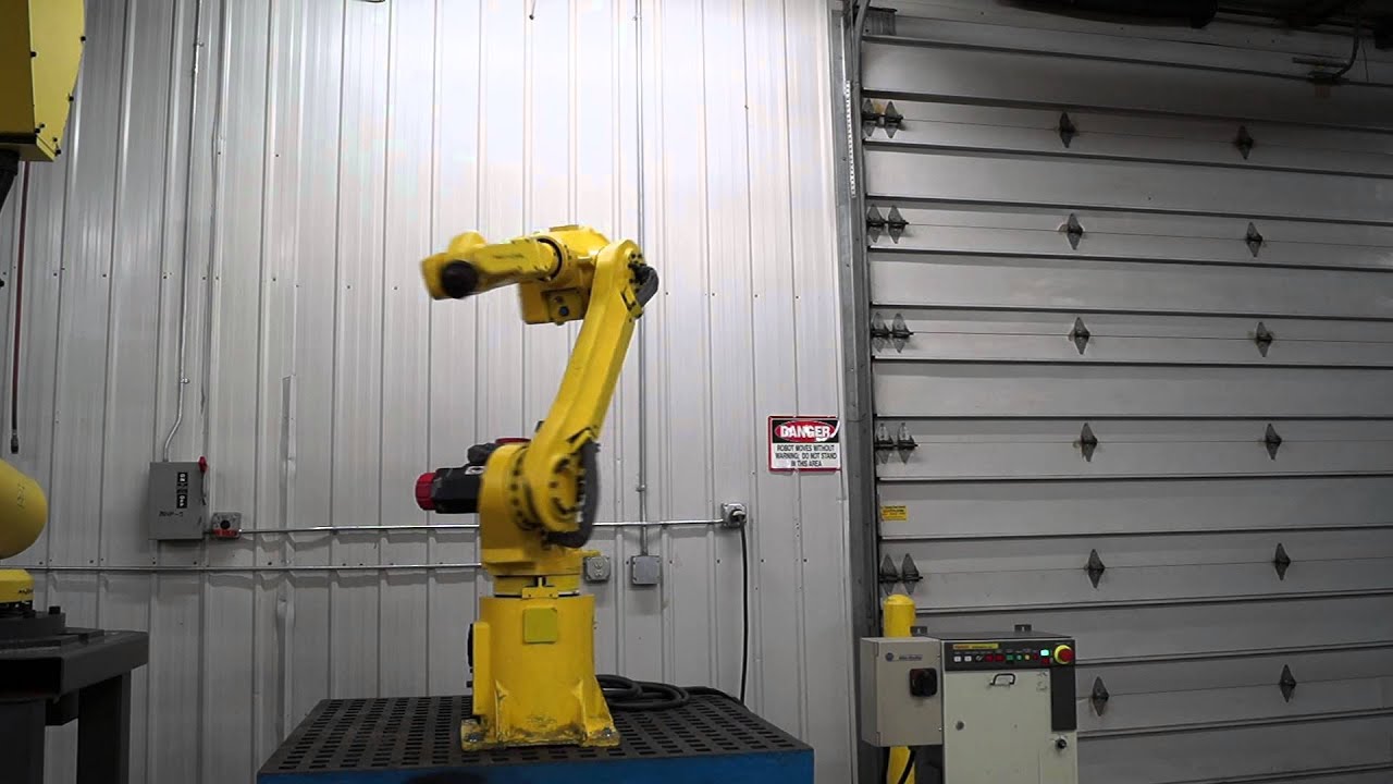 SCC Machinery, Inc's Fanuc M-16i Robot Test Video F# 50536 - YouTube