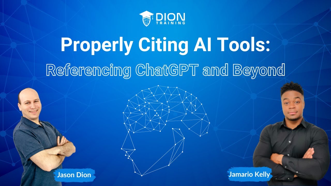 How to reference ChatGPT or other AI tools - YouTube