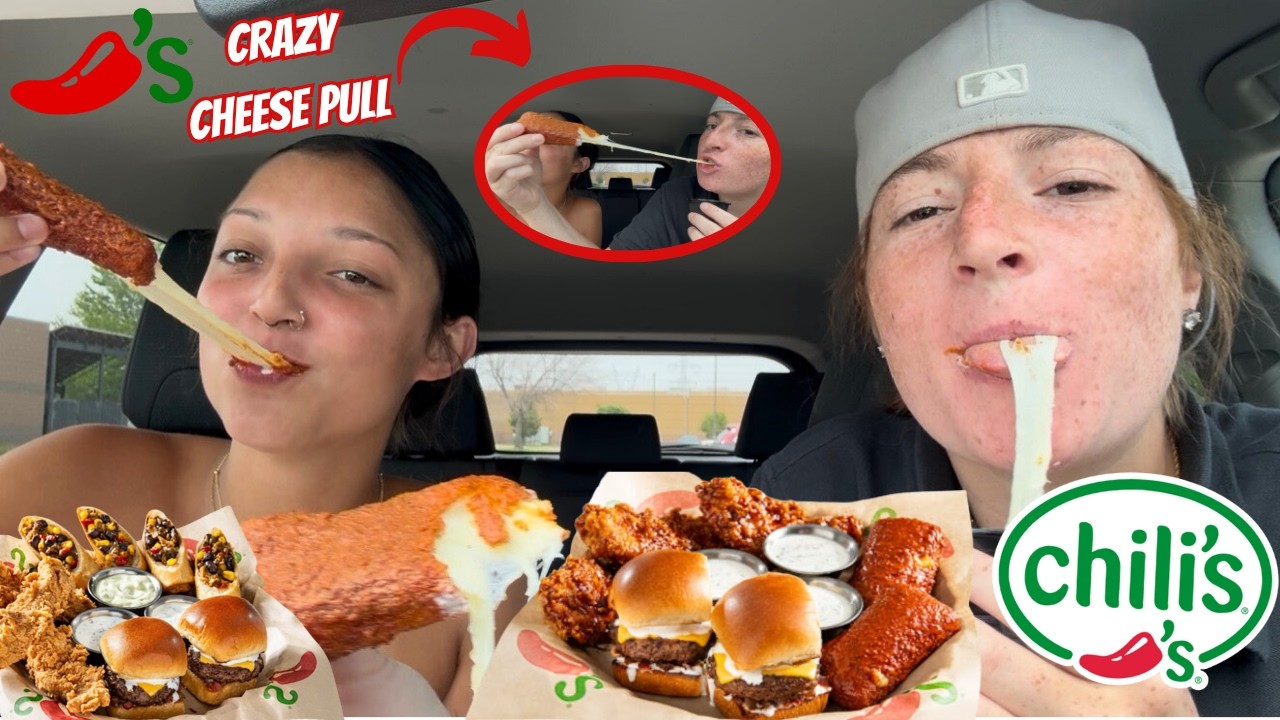 Chili’s TRIPLE DIPPER… The Cheese Pull Was INSANE - YouTube